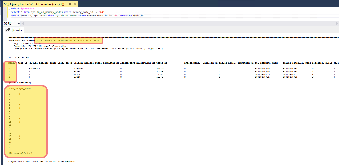 64 Cores per NUMA Node Limit in Microsoft SQL Server: Recommendation for Efficiently Allocating ...