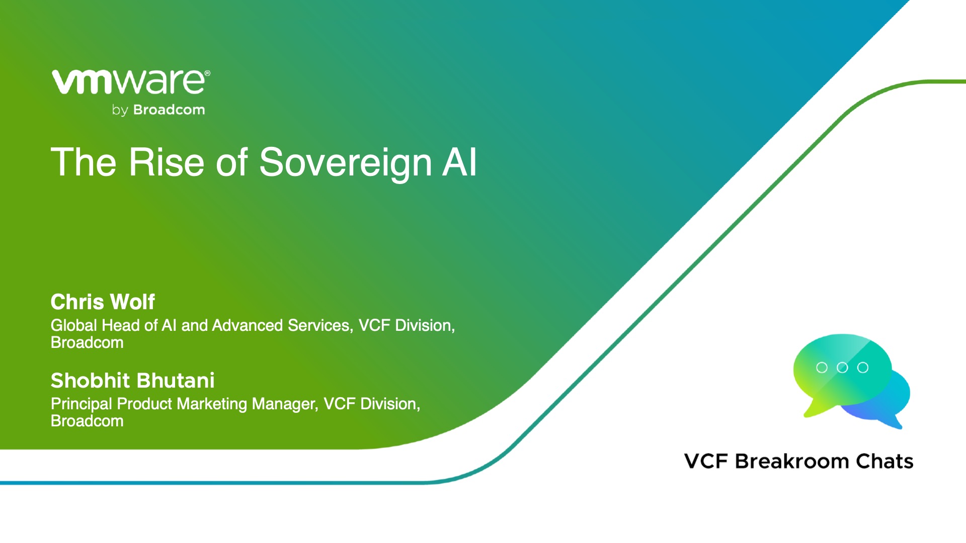 VCF Breakroom Chats Episode 43: The Rise of Sovereign AI - VMware Cloud ...