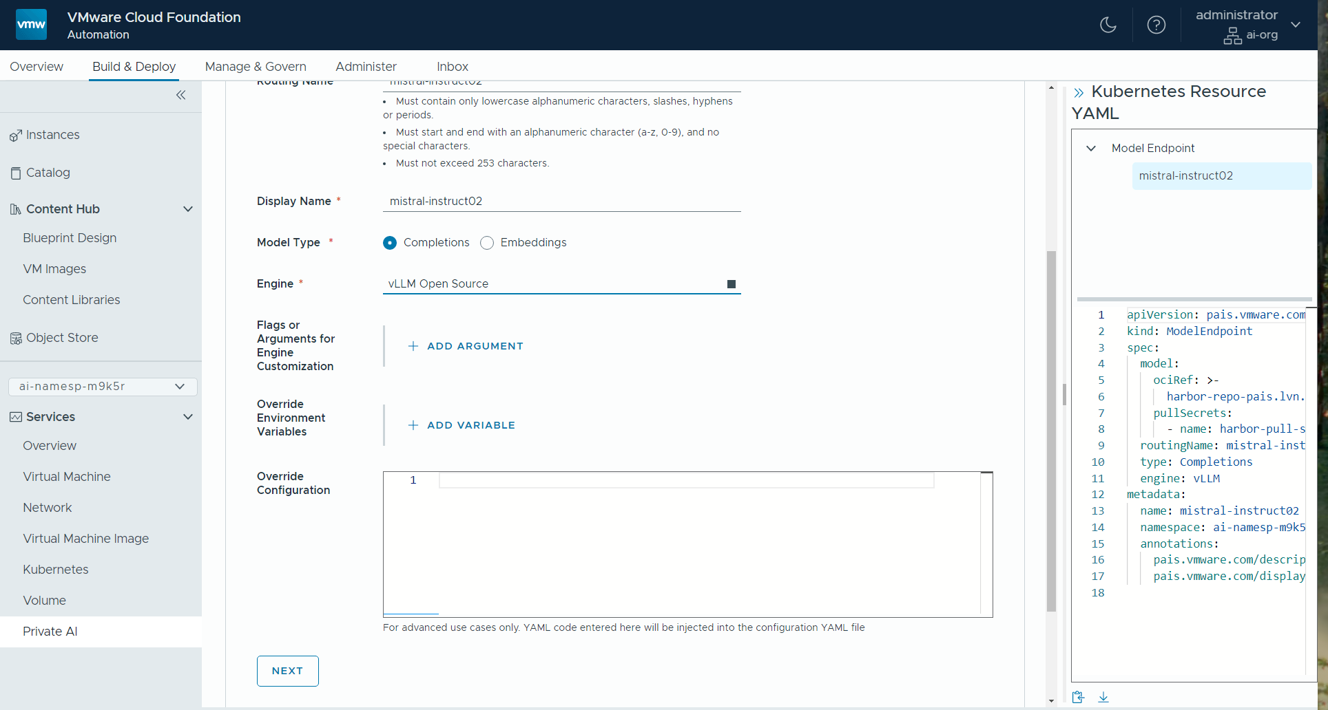 Private AI Services: New in VMware Private AI Foundation with NVIDIA in VMware Cloud Foundation ...