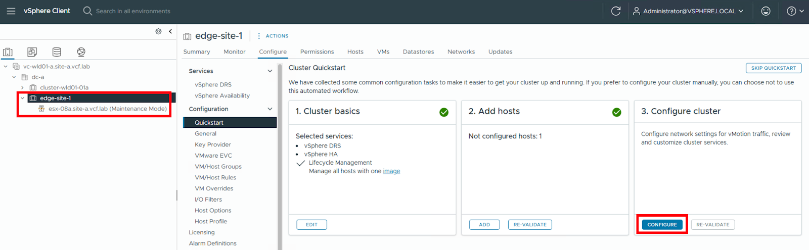 VCF Edge 9.0: Single Host Edge Site Deployment - VMware Cloud ...