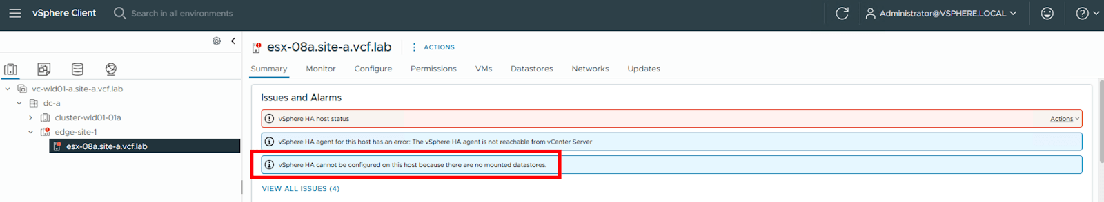VCF Edge 9.0: Single Host Edge Site Deployment - VMware Cloud ...