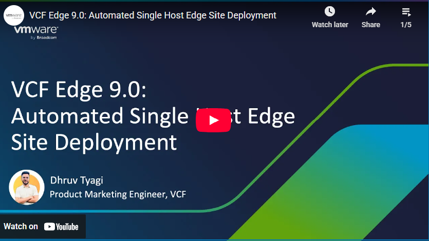 Operationalizing the Edge with VMware Cloud Foundation - VMware Cloud ...