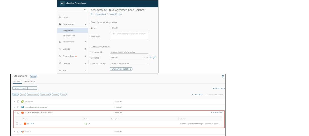vRealize Operations Management Pack for NSX Advanced Load Balancer