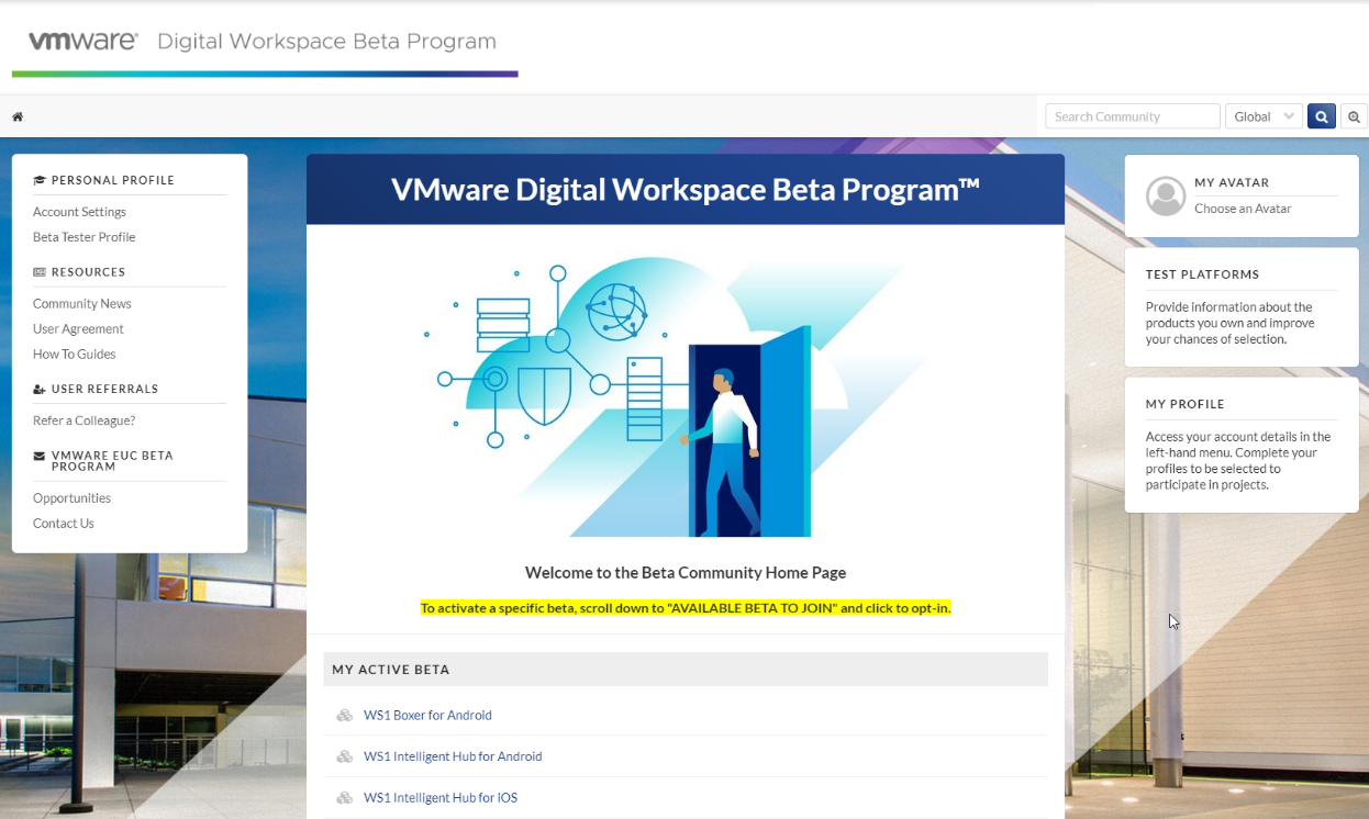 Shape the Future! Introducing the VMware Digital Workspace Beta Program