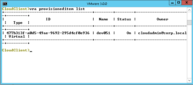 How To Call Vcac Vra From Command Line To Request Vms And Run