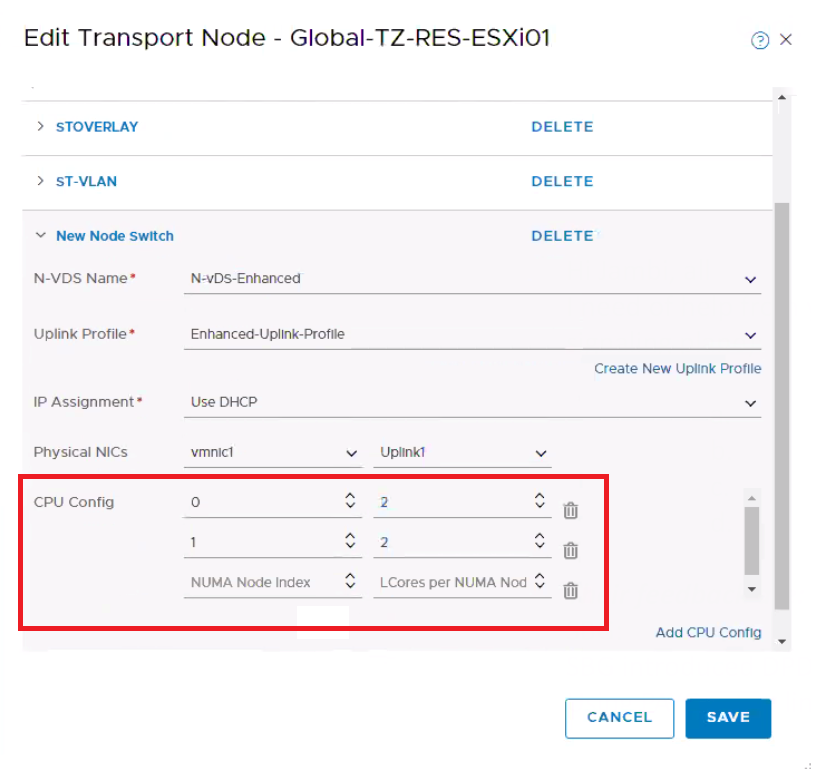 Data Plane Performance – Enhanced Data Path NUMA Architecture