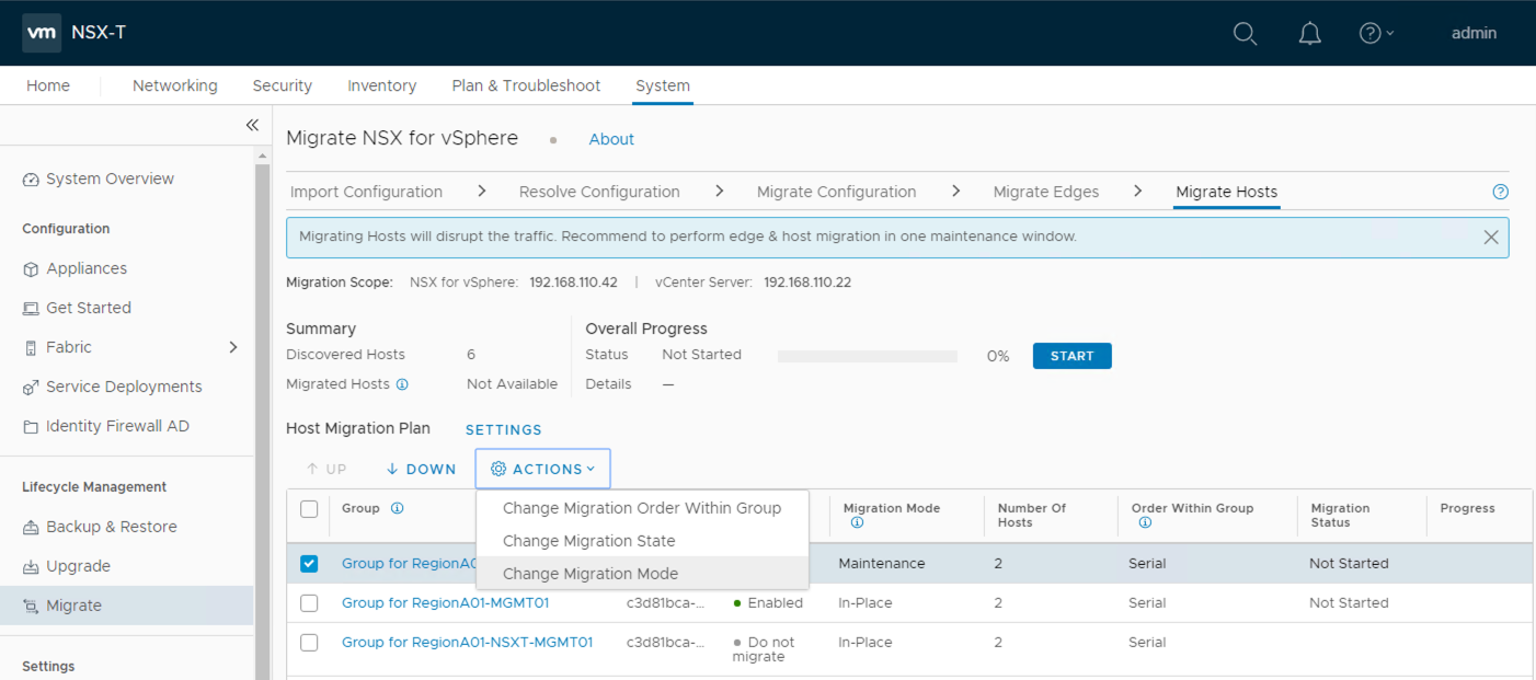 How to Use Automated Maintenance Mode in Migration Coordinator