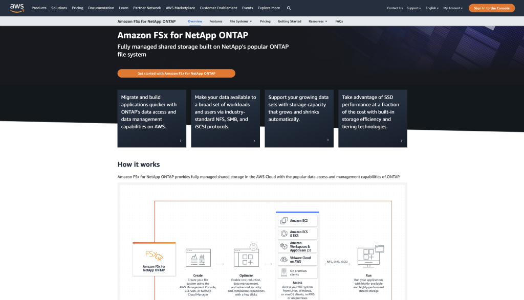 Amazon FSx for NetApp ONTAP を VMware Cloud on AWS のデータストアとしてサポート - VMware Japan Blog