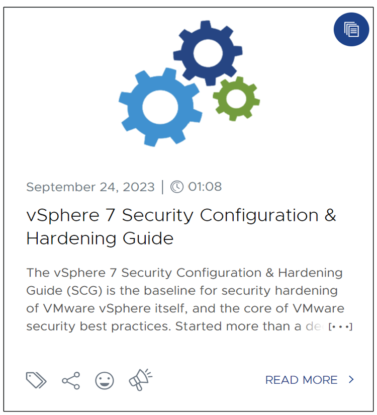 [TAM Blog] Security Configuration Guide を用いて、vSphere 基盤のセキュリティチェックをしよう ...