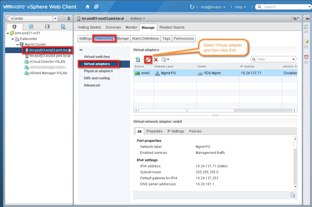 Where is the virtual adapter migrating option in Next Generation Client ...