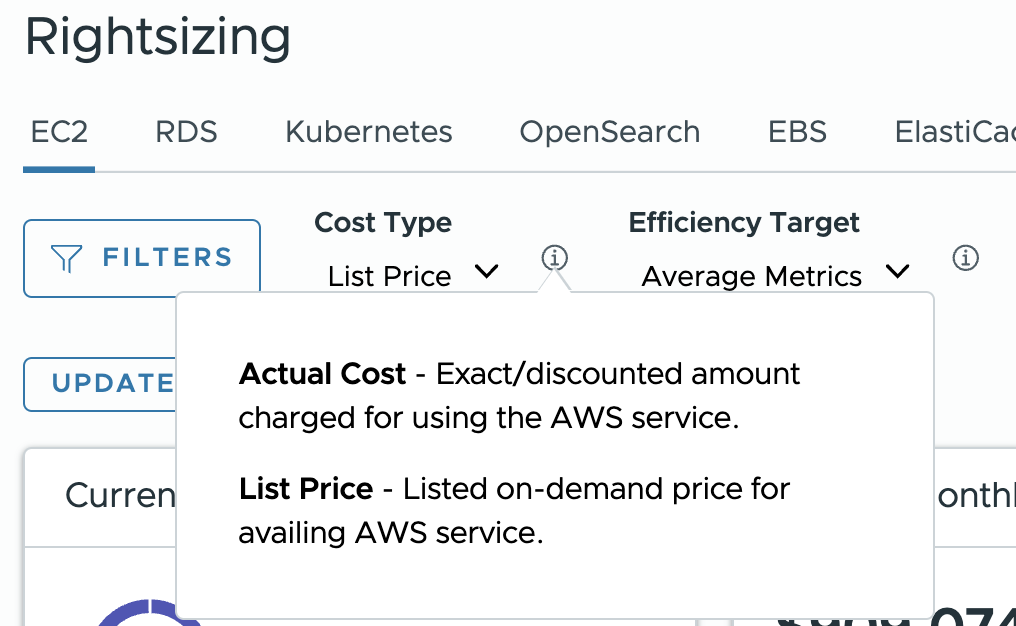 What's New in Rightsizing in VMware Tanzu CloudHealth - Tanzu