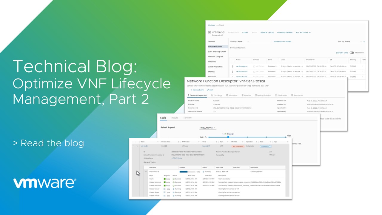 Optimize Vnf Lifecycle Management Using Vmware Telco Cloud Automation