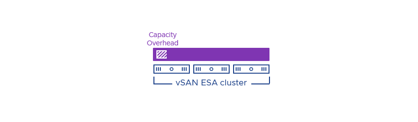 Capacity Overheads for the ESA in vSAN 8 - VMware Cloud Foundation (VCF ...