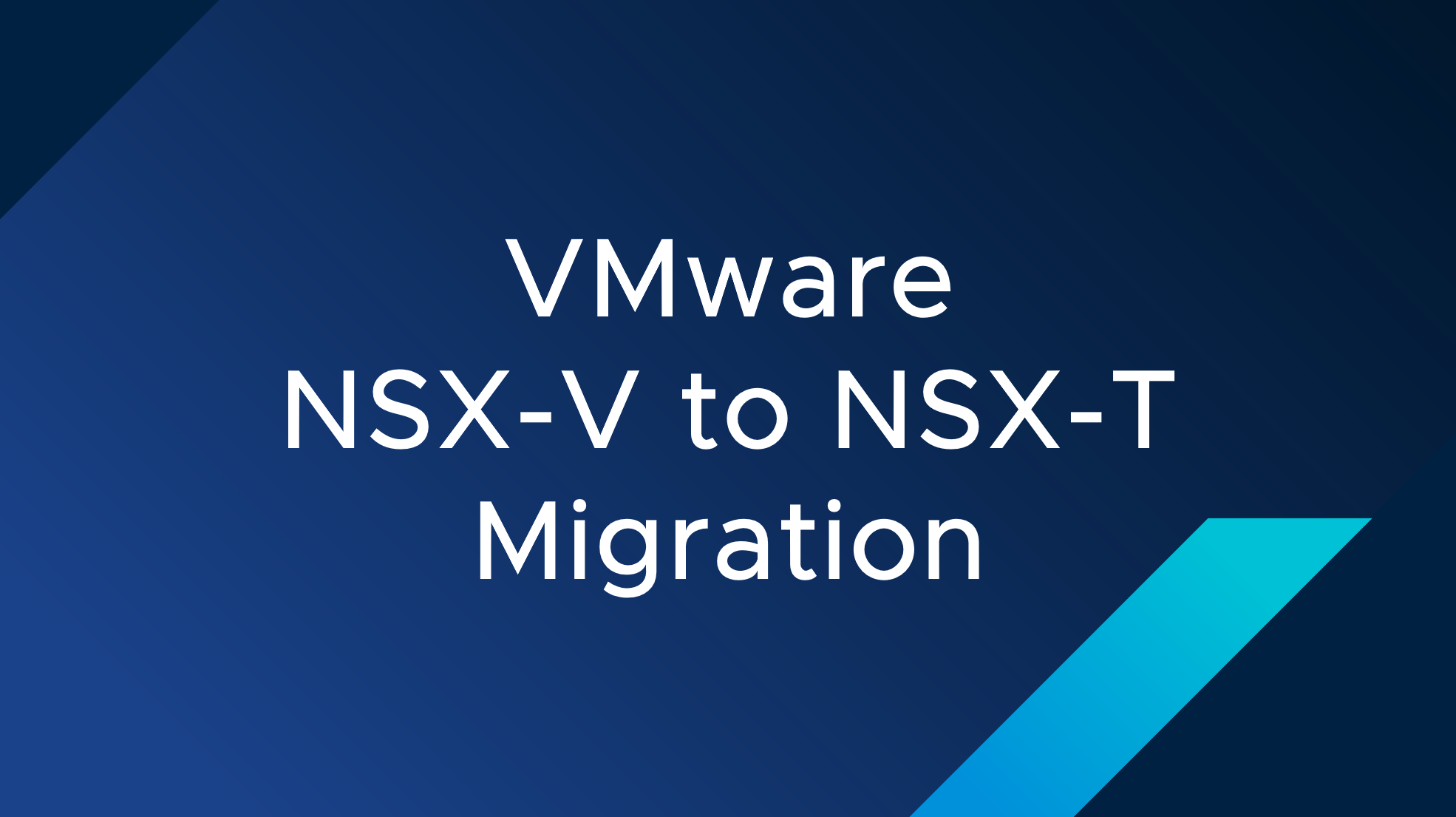 Migration From Vmware Nsx For Vsphere To Nsx T